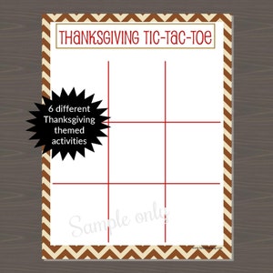 Thanksgiving Bingo Class Set and 6 Thanksgiving Activities, Printable ...
