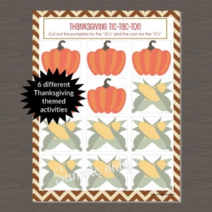 Thanksgiving Bingo Class Set and 6 Thanksgiving Activities, Printable ...