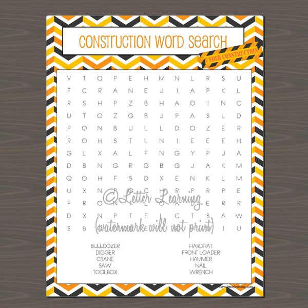 Construction Activity Pack - Etsy