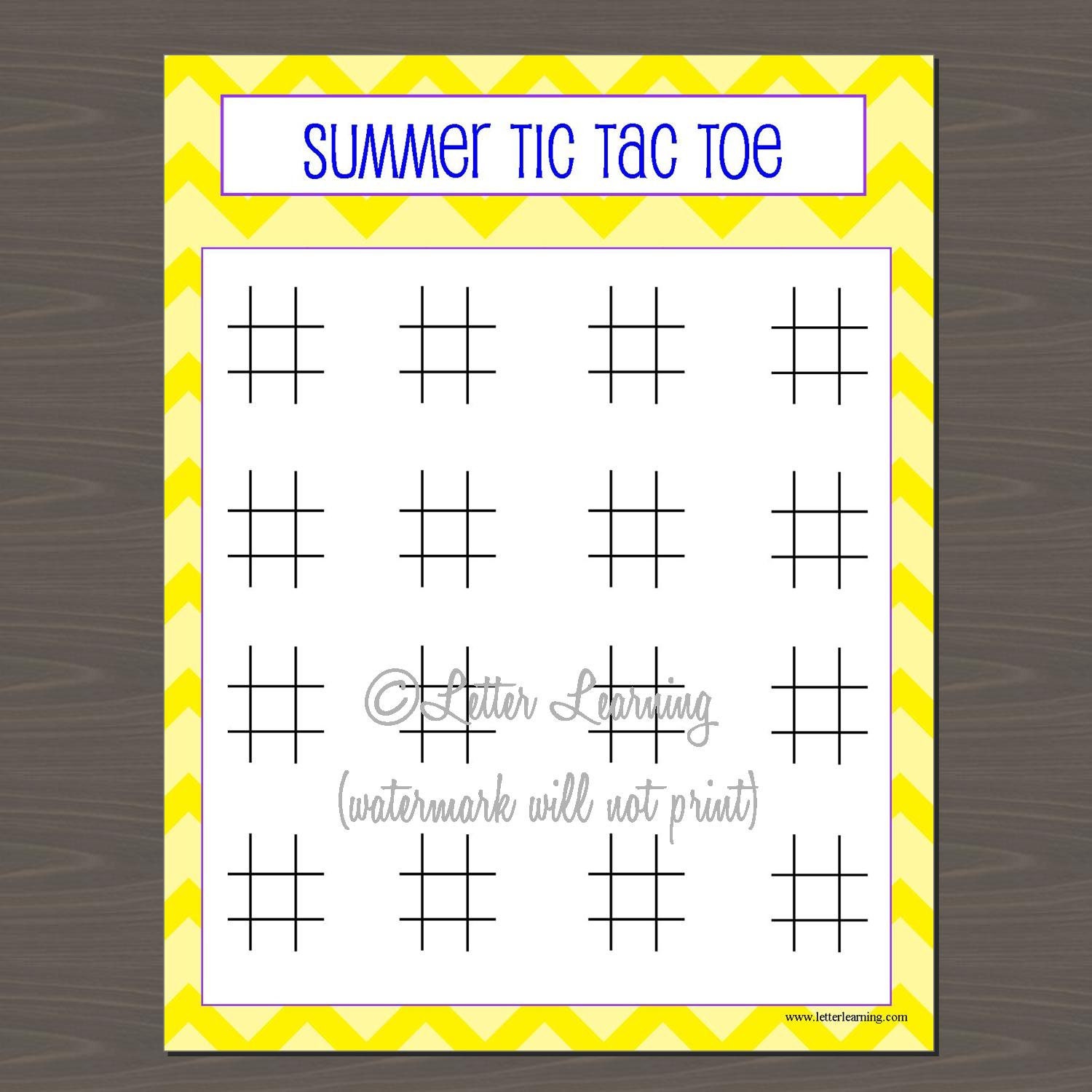 Summer Game/activity Packet 6 Pages of Summer Themed Games - Etsy