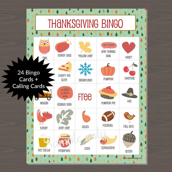 Printable Thanksgiving Bingo For Class What Did You Do Over