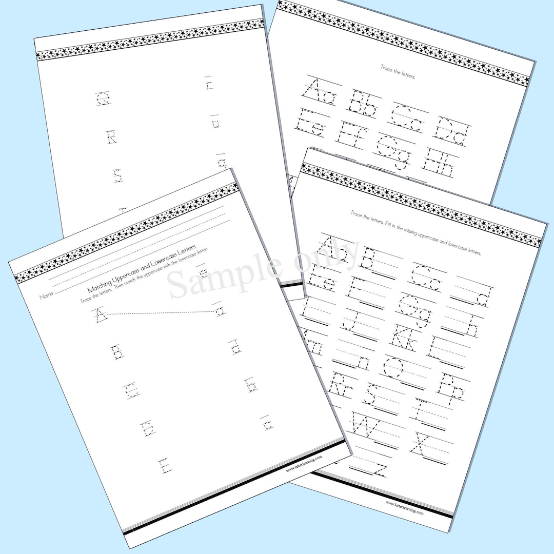 Alphabet Handwriting Practice: Uppercase & Lowercase Letters (PDF ...