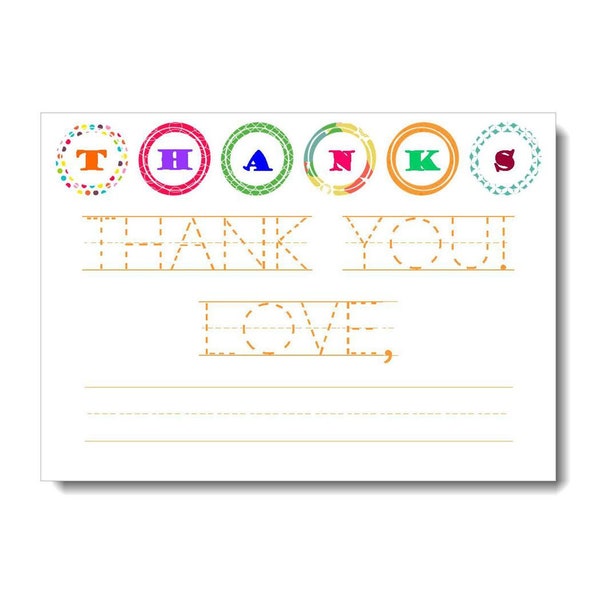 Traceable Thank You - Etsy