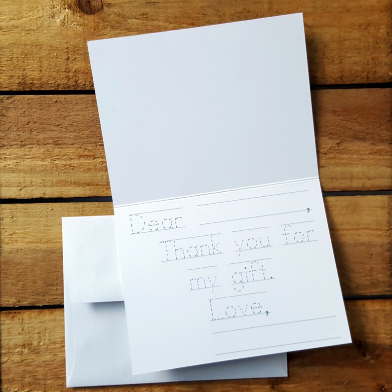 Superhero Trace the Message Thank You Cards for Kids: Traceable Fill-in ...