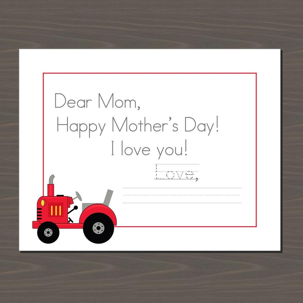 Cute Mother's Day Printable, Mother's Day Card for Kids, Printable Card ...