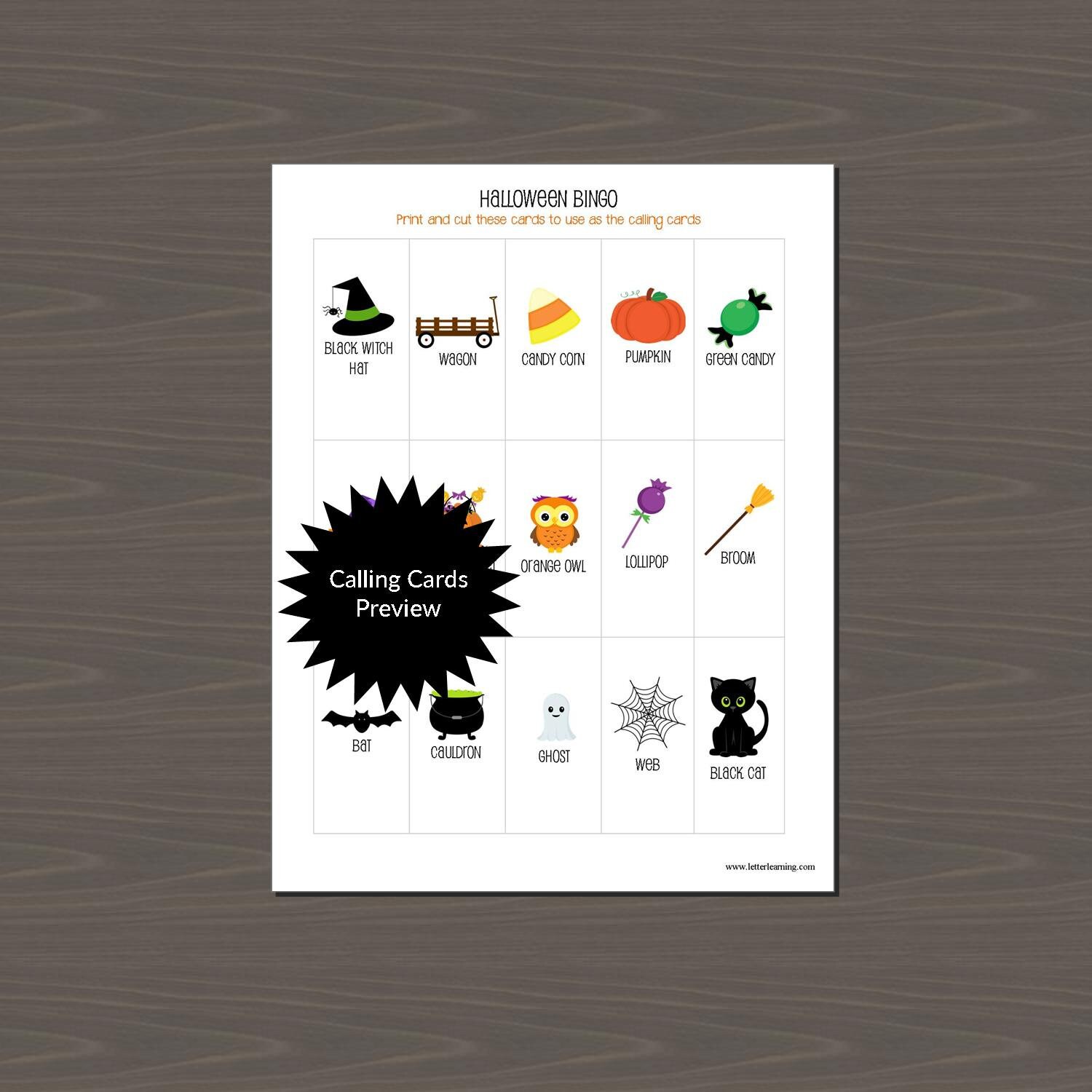 Halloween Bingo CLASS SET 24 Different Halloween Bingo Cards - Etsy