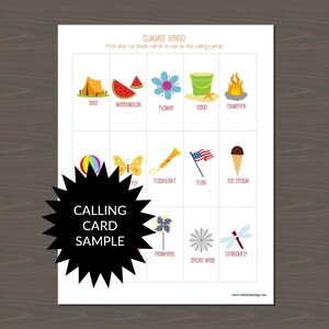 Summer Bingo - CLASS SET (24 Different Cards) - Printable Summer Bingo ...