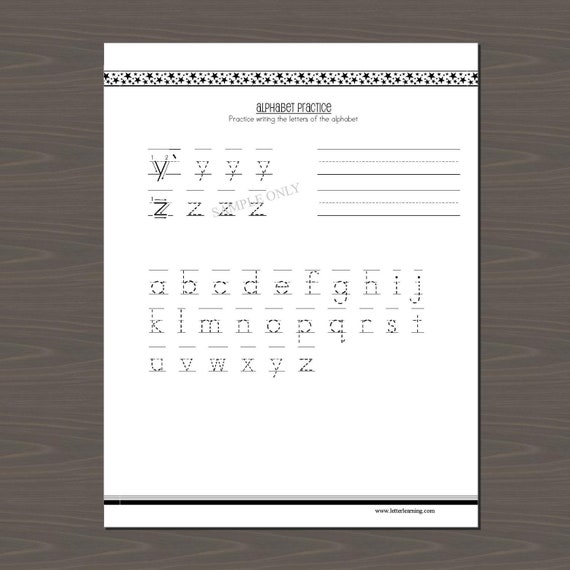 Alphabet Writing Practice Printable Learning Printable