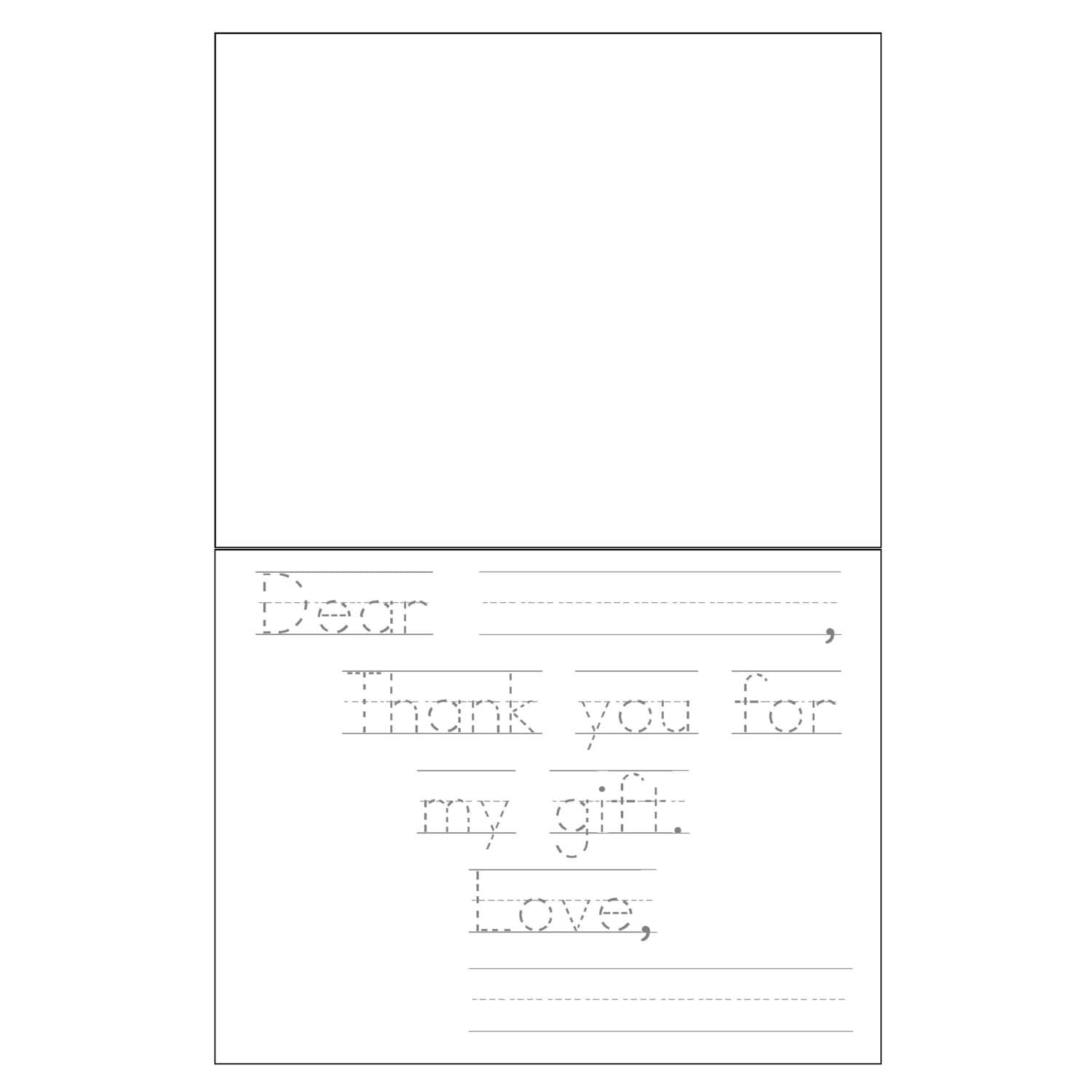 Superhero Trace the Message Thank You Cards for Kids: Traceable Fill-in ...