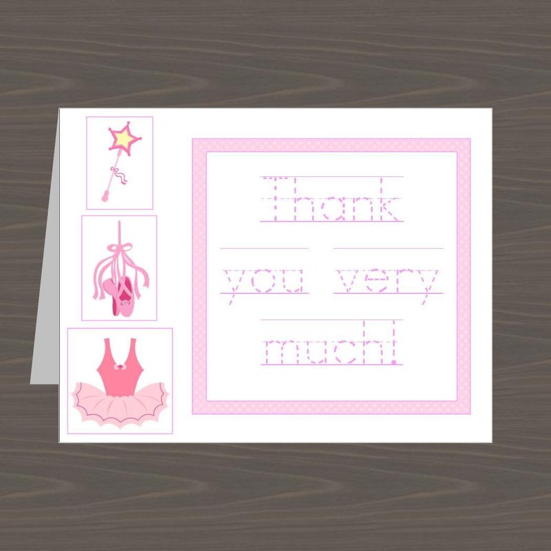 Ballerina Thank You - Etsy