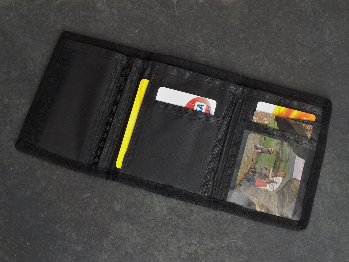 Harris Tweed Billfold Wallet in Blue and Purple Tartan Gift - Etsy UK