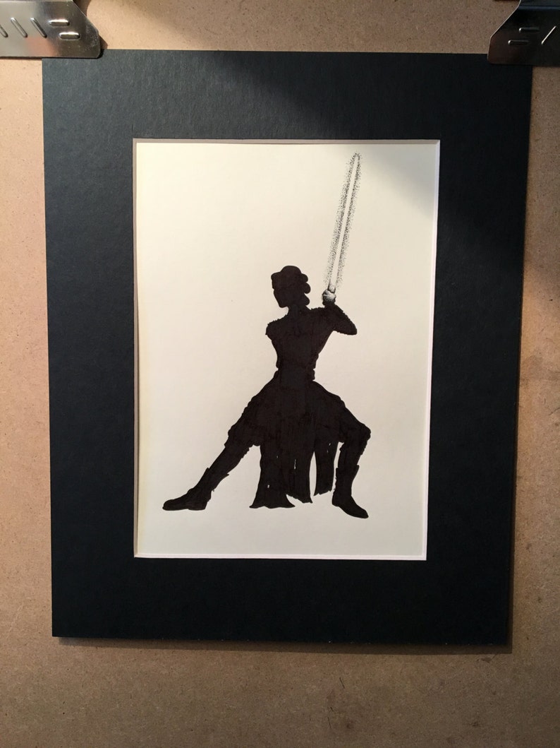 Star Wars Rey Silhouette - Etsy