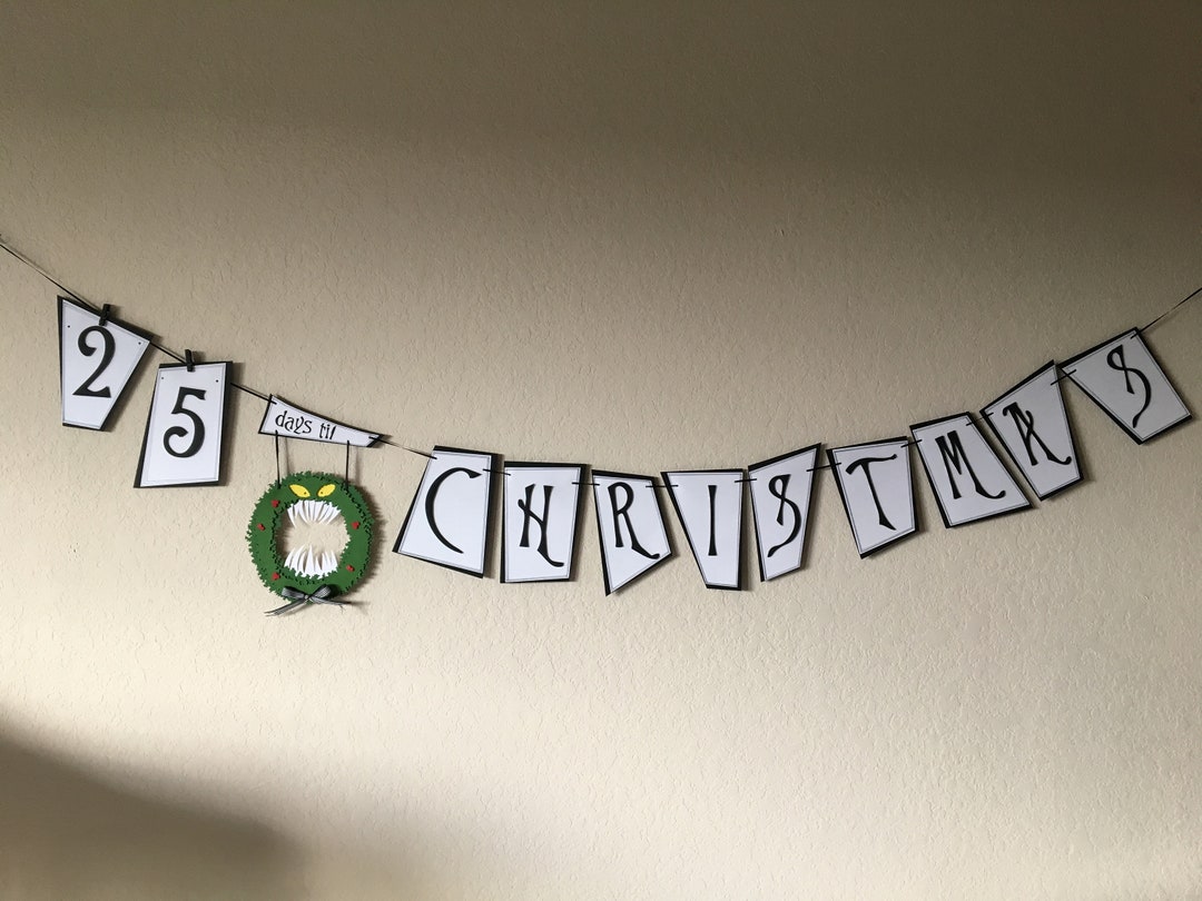 Nightmare Before Christmas Inspired Banner - Etsy