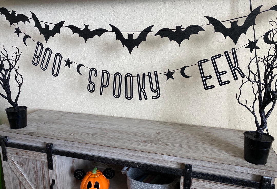 Boo Spooky Eek Banner - Etsy