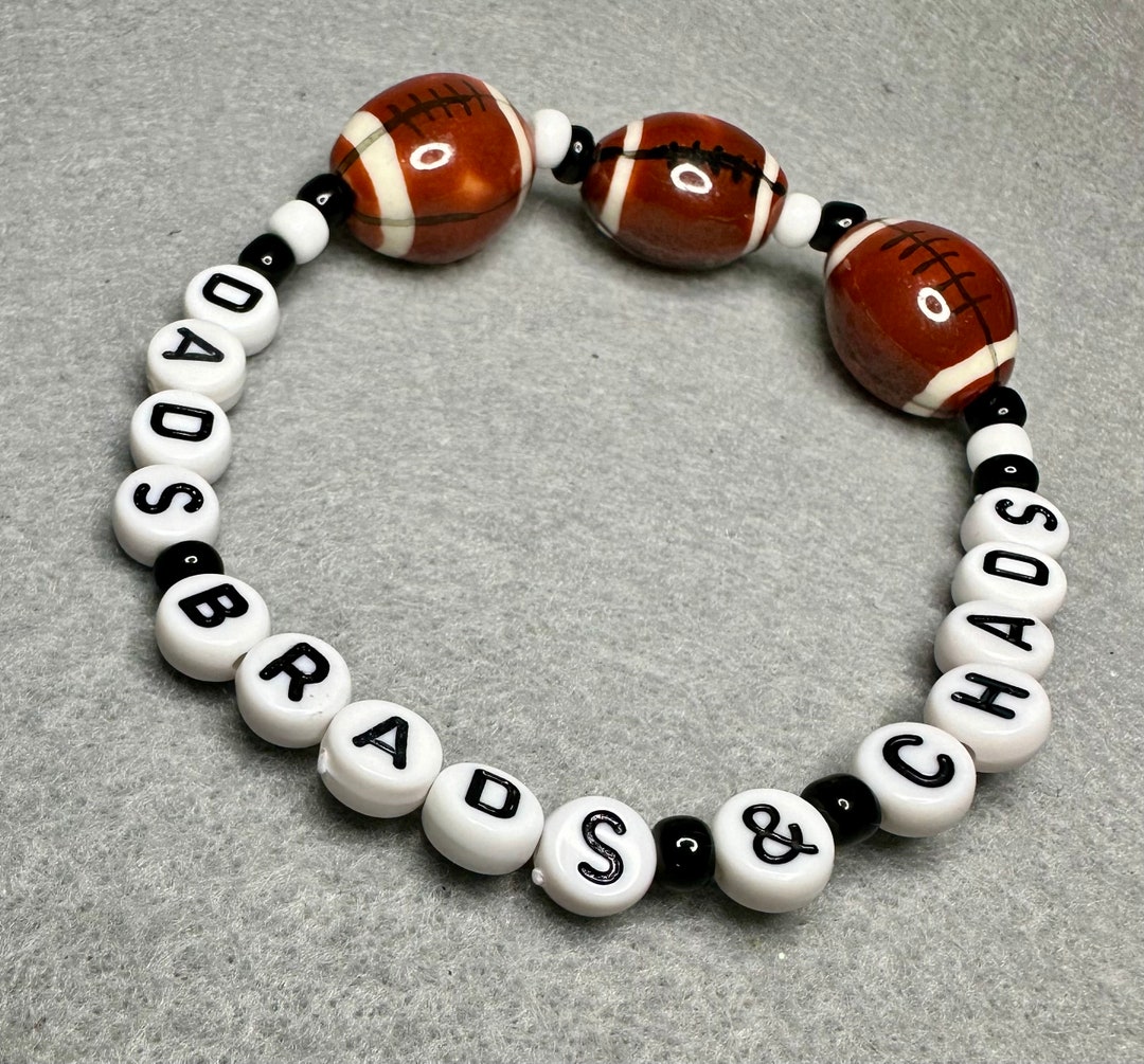 Dads Brads & Chads Football Friendship Bracelet - Etsy