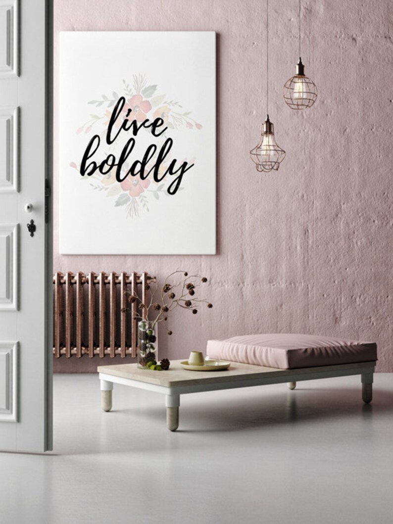 Live Boldly Printable - Etsy