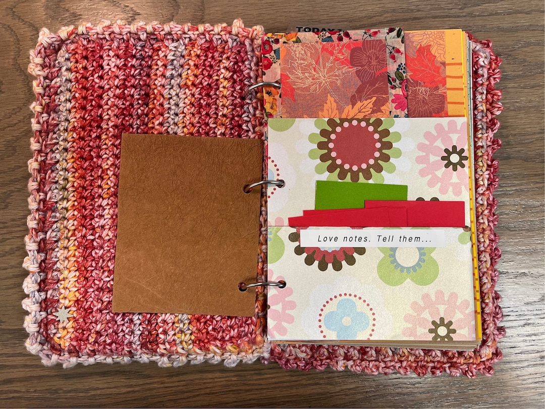 Junk Journal Less Junk, More Writing. Crocheted Cotton Cover, 6x9 ...