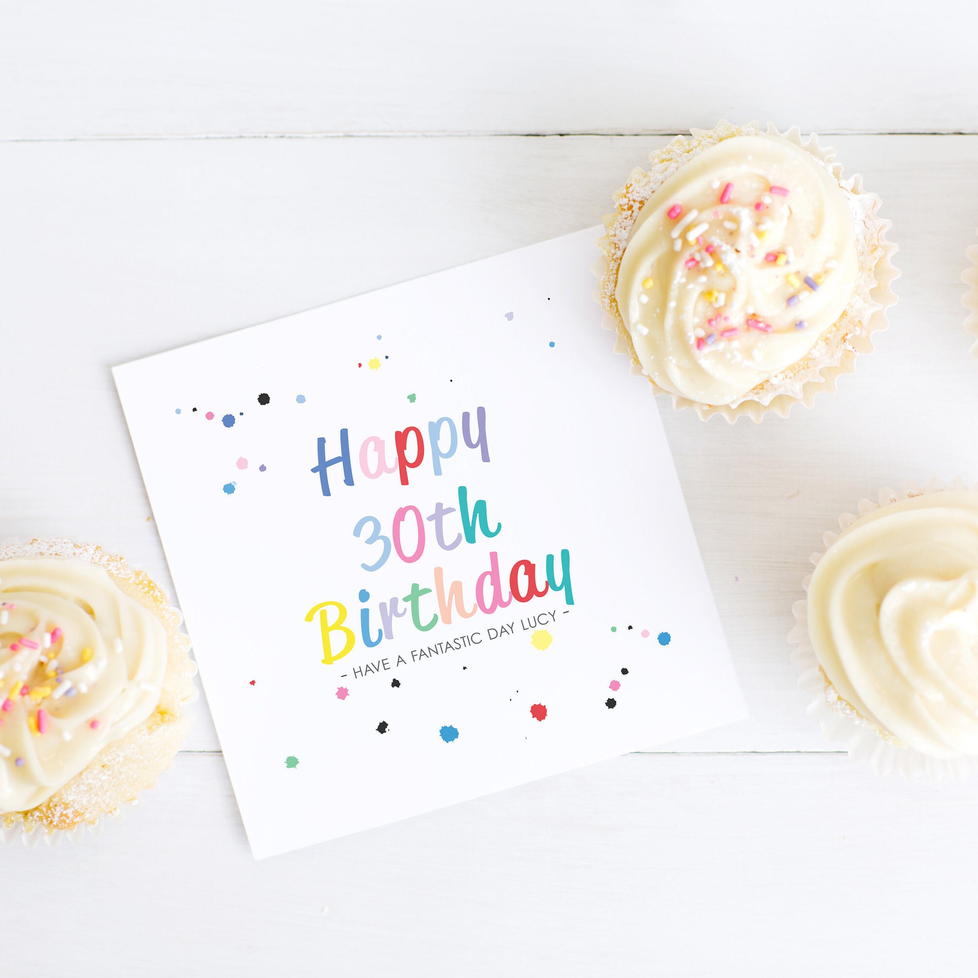 Happy Birthday Numbers Big Birthday Card Free UK Delivery | Etsy UK