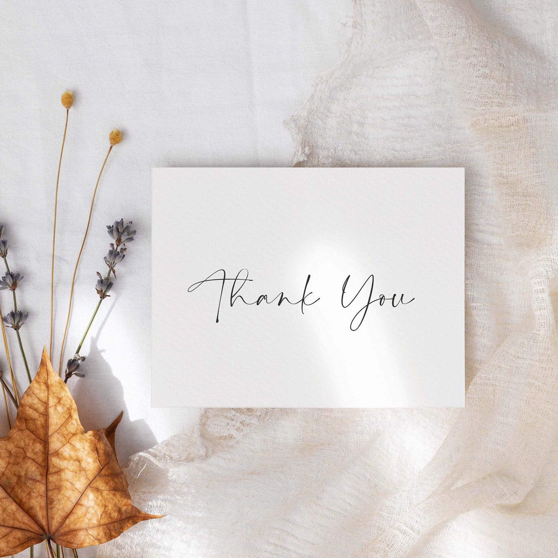 10 Thank You Cards Pack of Thank You Card Wedding Thank You Card ...