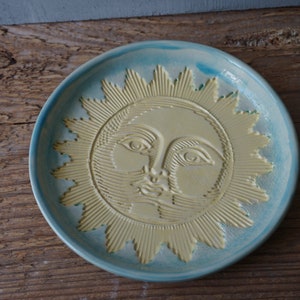 Antique Sun Ceramic Dish - Etsy
