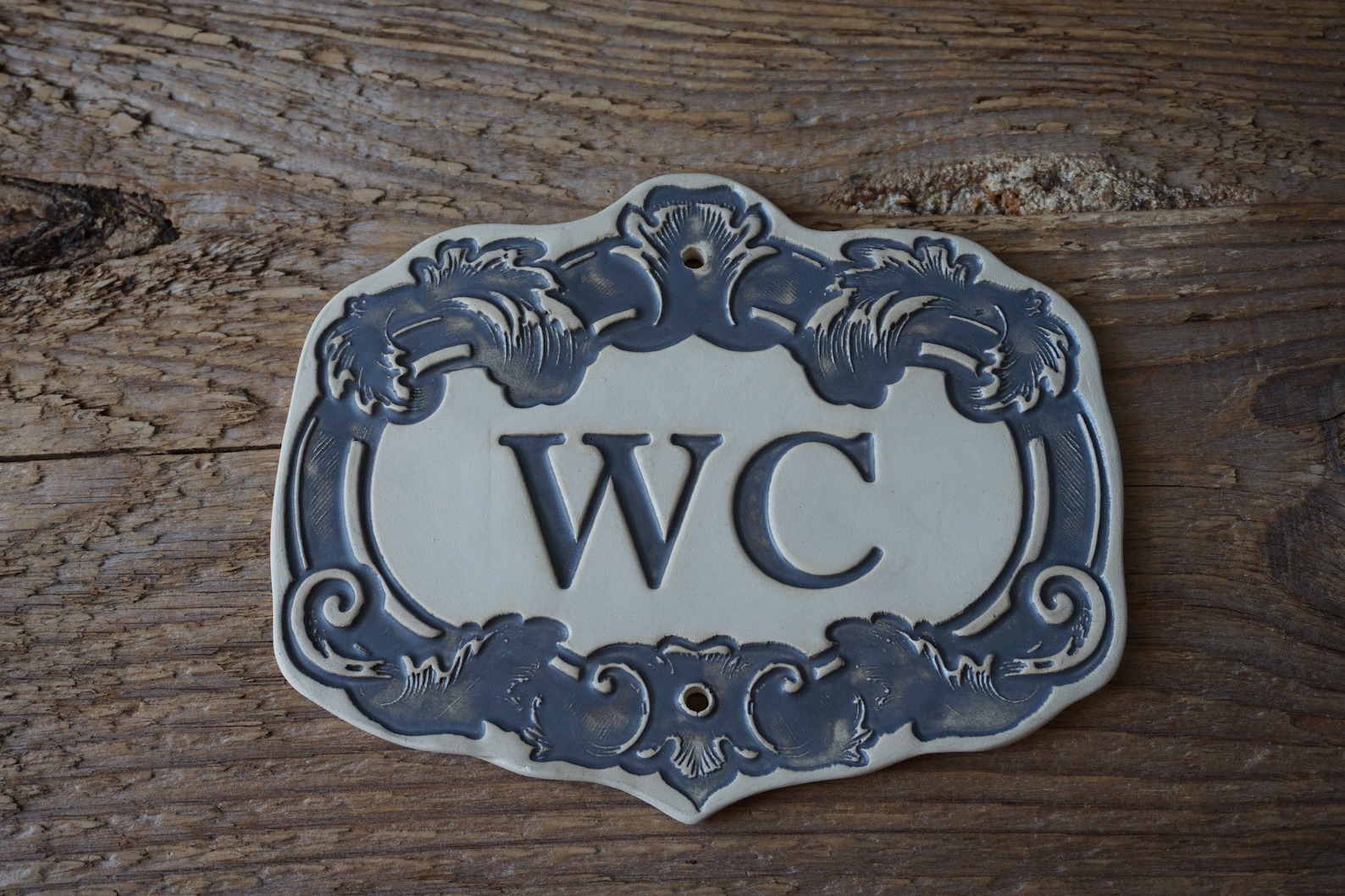 WC Sign / Home decor / WC Door decor / Bathroom sign / Vintage | Etsy