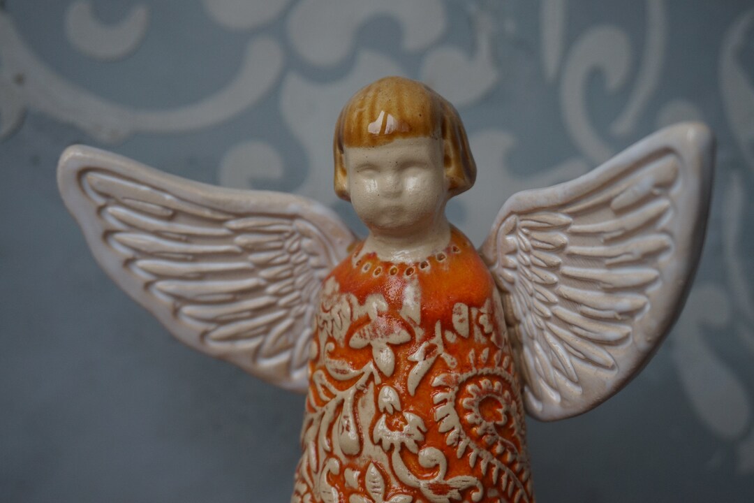 Ceramic Angel Sculpture - Etsy