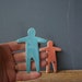 Ceramic Human TILE PAIR / Mosaic Tiles / Funny Ornaments / Thankyou ...