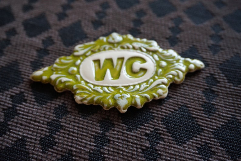 WC Sign / Home Decor / Door Decor / Bathroom Sign / Vintage - Etsy