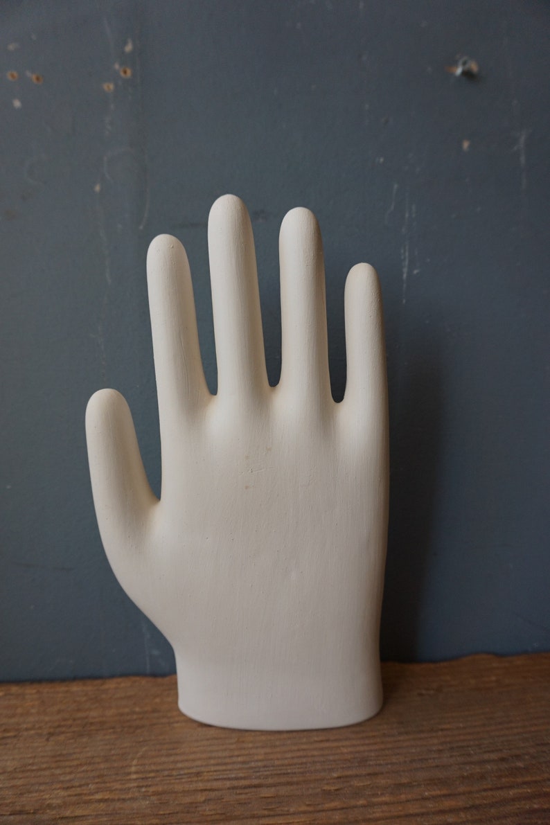 Glove Mold Hand / Ceramic Hand / Pottery Hand / White Home | Etsy