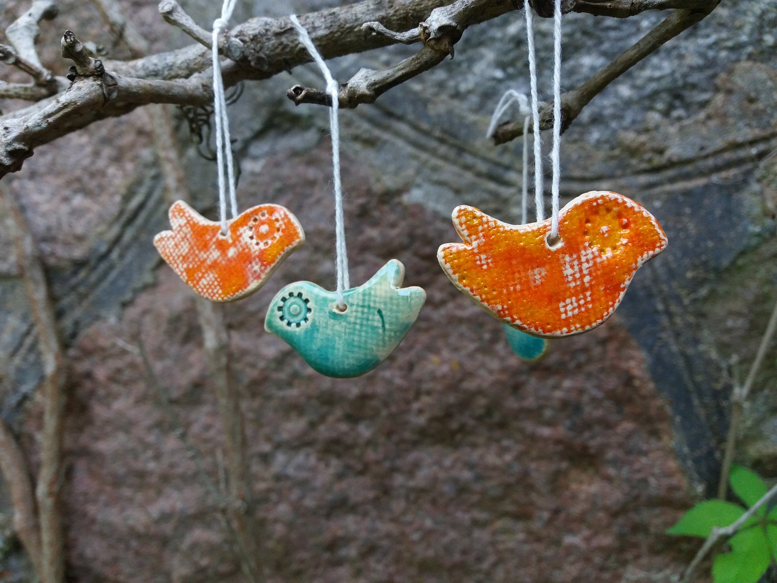 5 Ceramic LOVE BIRDS / Gift Tags / Wedding FAVORS / Birthday - Etsy