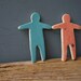Ceramic Human TILE PAIR / Mosaic Tiles / Funny Ornaments / Thankyou ...