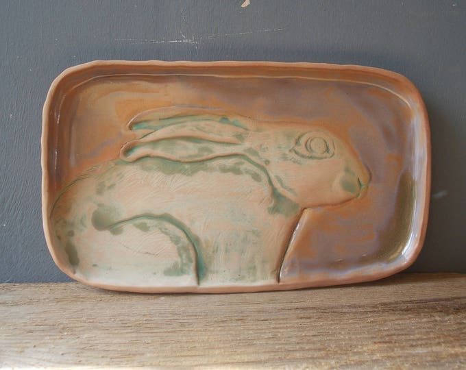 Ceramic RABBIT Plate / Decorative Hare Dish / Ceramic Plate / - Etsy