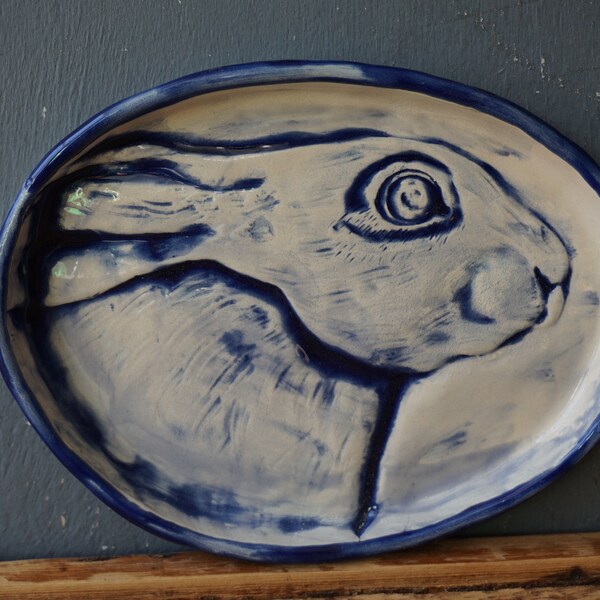 Rabbit Plate - Etsy