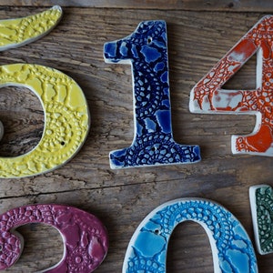 Ceramic House Numbers / Home Decor / Door Number / Door Decor / Vintage ...