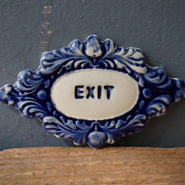 Exit Sign - Etsy UK