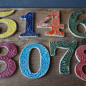 Ceramic House Numbers / Home Decor / Door Number / Door Decor / Vintage ...