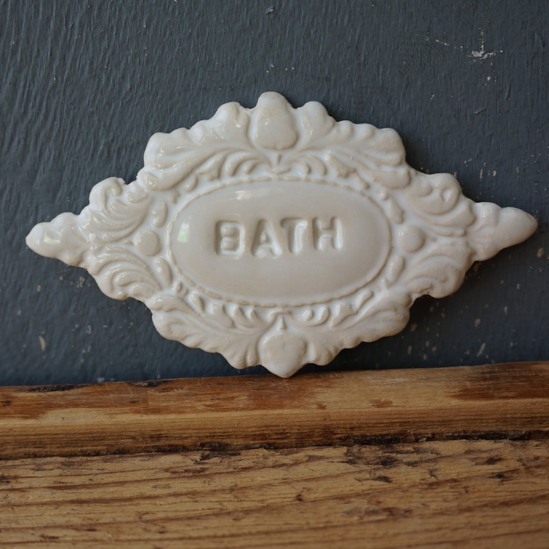Ceramic Door Bath Plaques - Etsy