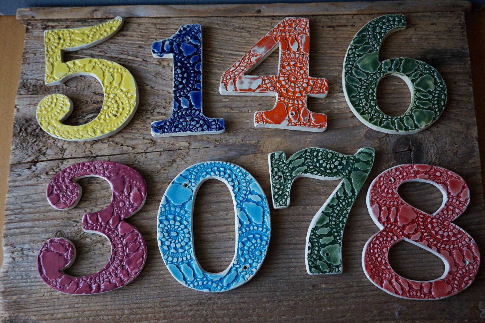 Ceramic House Numbers / Home Decor / Door Number / Door Decor - Etsy