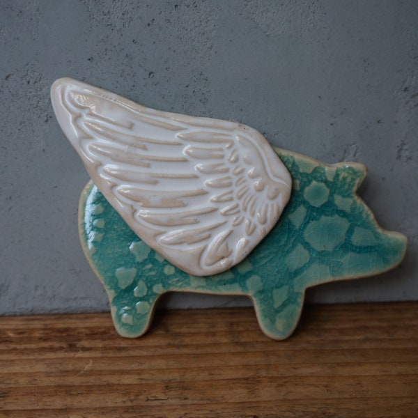 Ceramic Flying Pig - Etsy