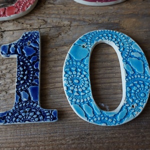 Ceramic House Numbers / Home Decor / Door Number / Door Decor / Vintage ...