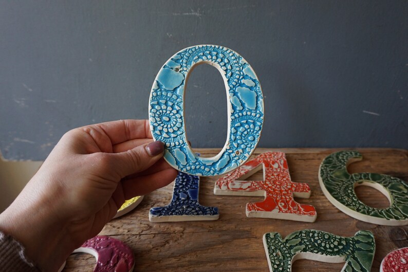Ceramic House Numbers / Home Decor / Door Number / Door Decor | Etsy