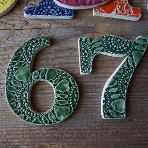 Ceramic House Numbers / Home Decor / Door Number / Door Decor / Vintage ...