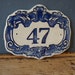 Custom House Number / Ceramic Door Sign / Vintage Door Plaque - Etsy