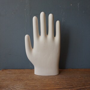 Glove Mold Hand / Ceramic Hand / Pottery Hand / White Home Decor / Art ...