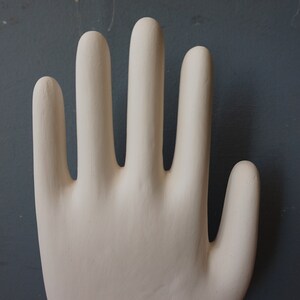 Glove Mold Hand / Ceramic Hand / Pottery Hand / White Home Decor / Art ...