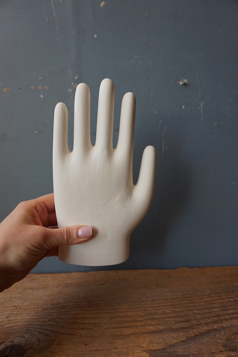 Glove Mold Hand / Ceramic Hand / Pottery Hand / White Home | Etsy