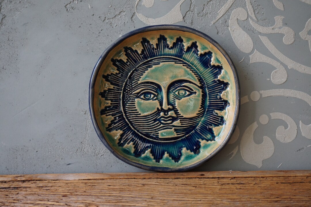 Vintage Style Sun Ceramic Dish / Ring Dish / Table Centerpiece - Etsy