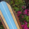 Surfboard Wall Art Decor Hawaiian Decoration Hibiscus Beach Wooden ...