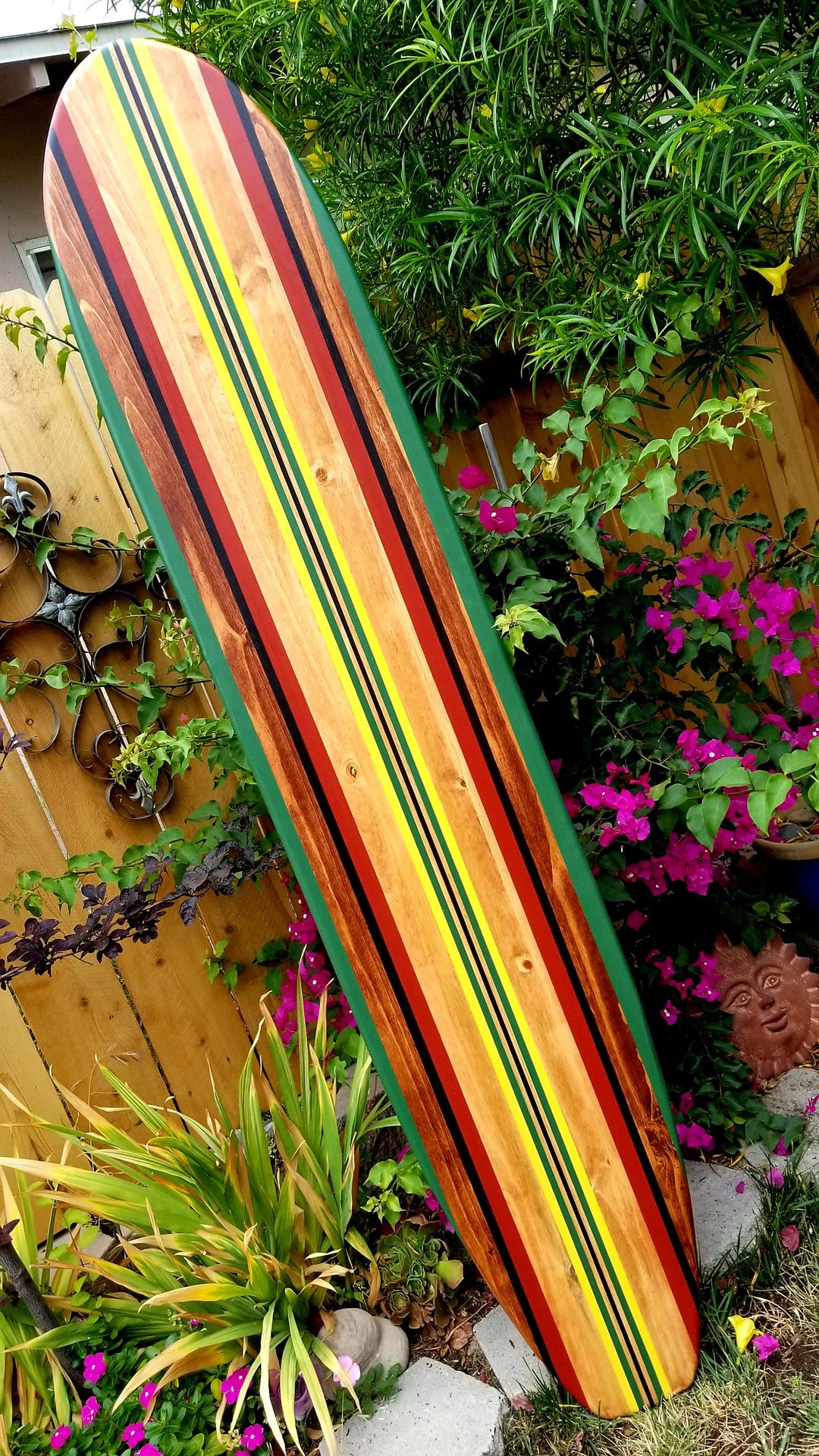 Decorative Surfboard Wall Art | Hawaiian Surf Marley Beach Decor ...