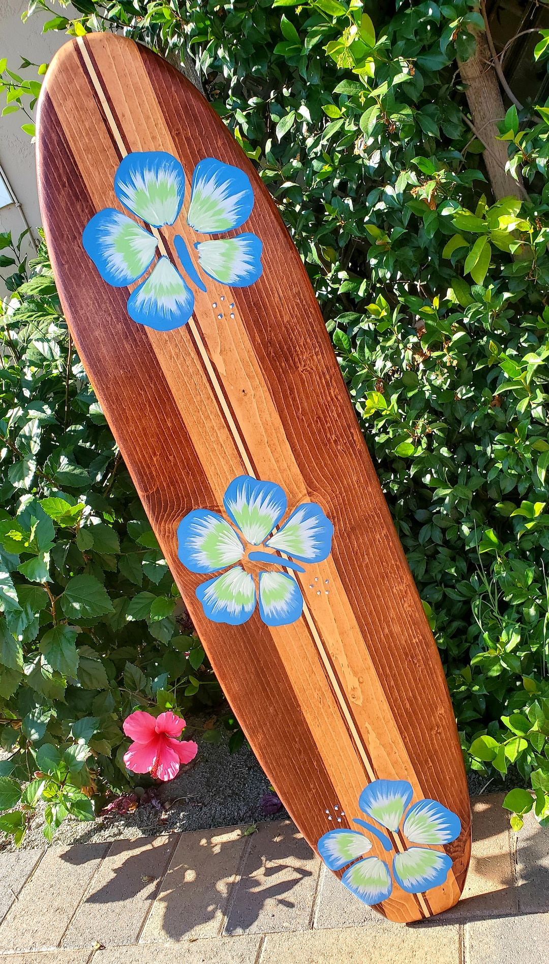 SURFBOARD WALL ART Hawaiian Surf Decoration Coastal Beach Decor ...